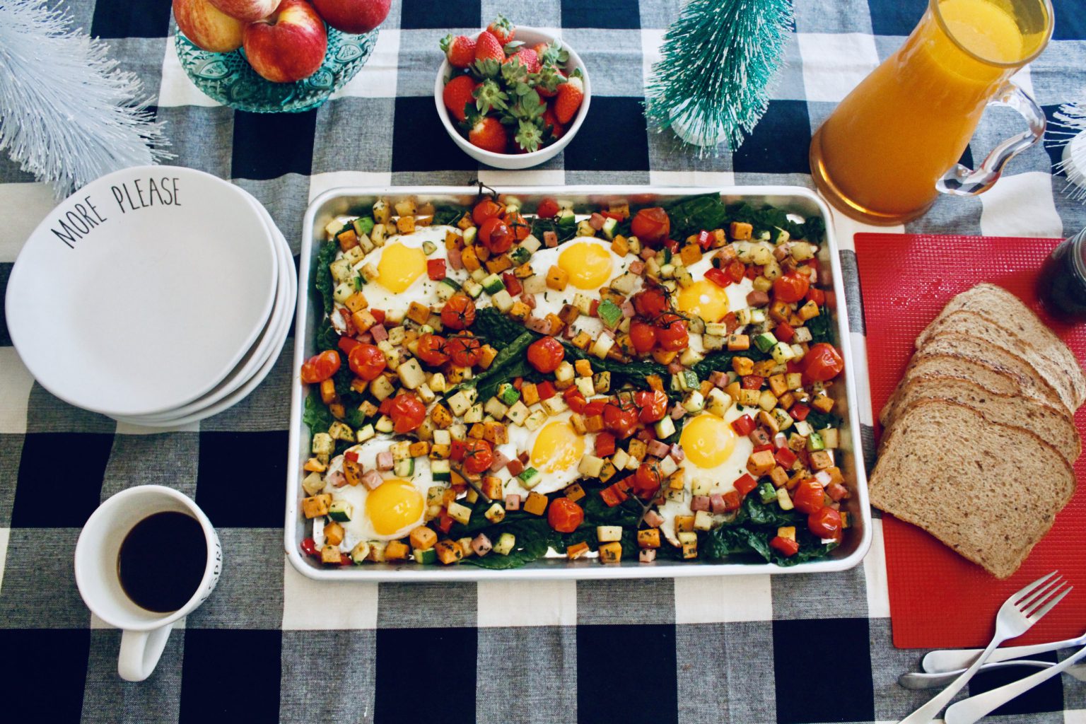Easy Sheet Pan Breakfast - Twice as Good