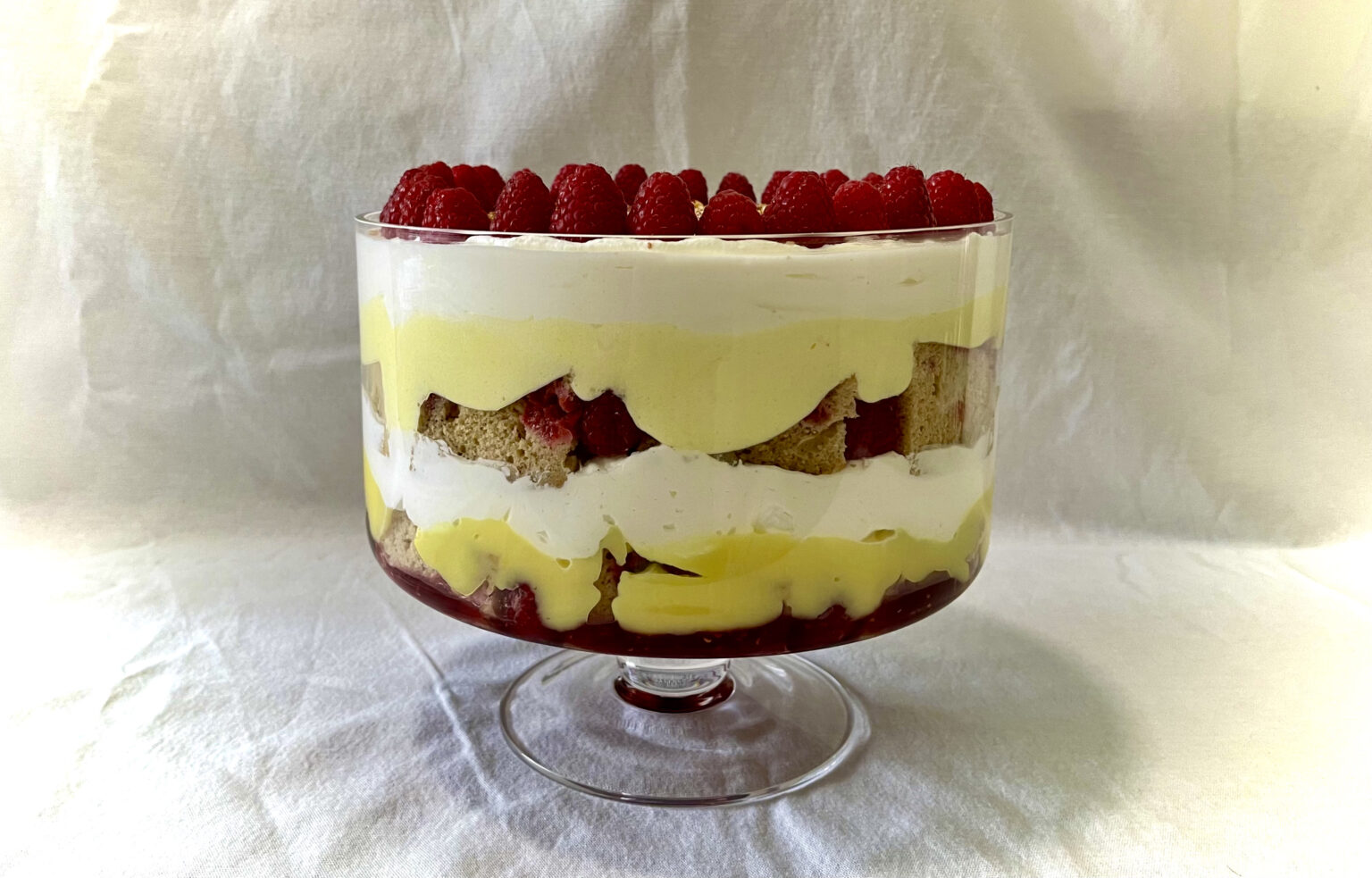 Raspberry Cake Trifle - Twice as Good